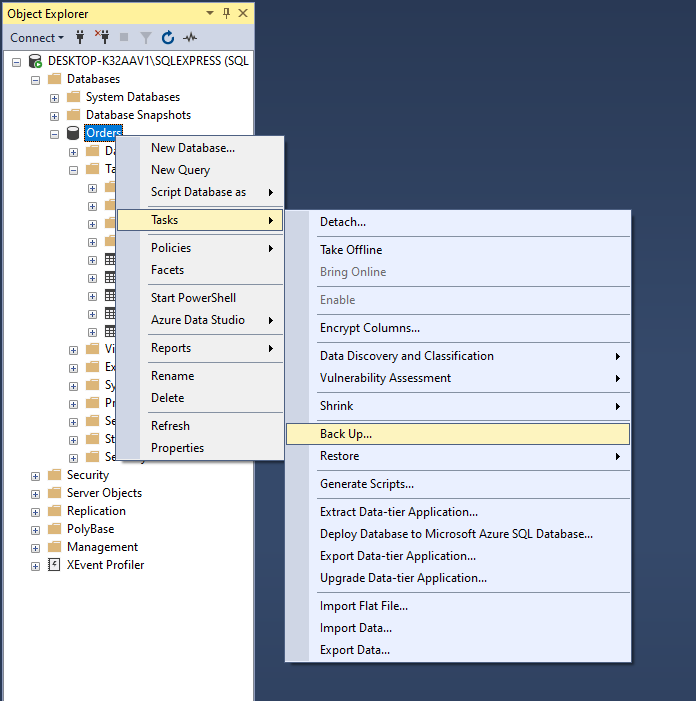 [Day22] SQL server 資料庫備份與還原，使用bak - SQL Server資料庫入門 | UM's Coding Note