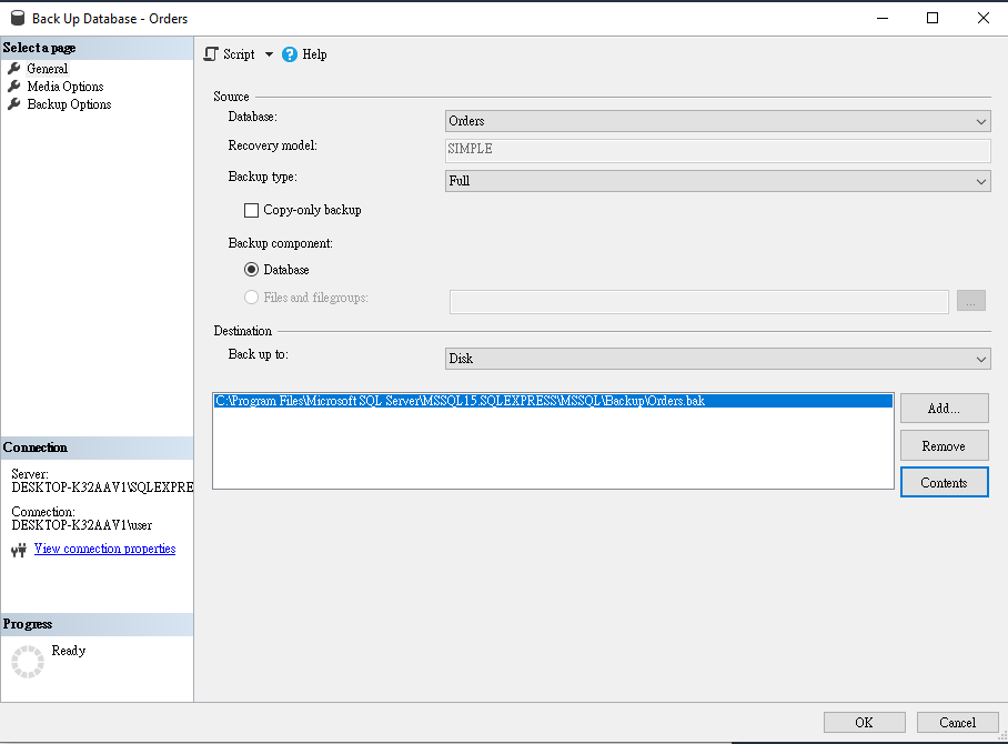 [Day22] SQL server 資料庫備份與還原，使用bak - SQL Server資料庫入門 | UM's Coding Note